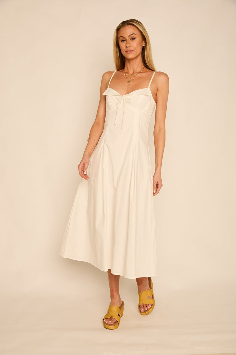 Betsy Bustier Pleated Midi Dress – fab'rik