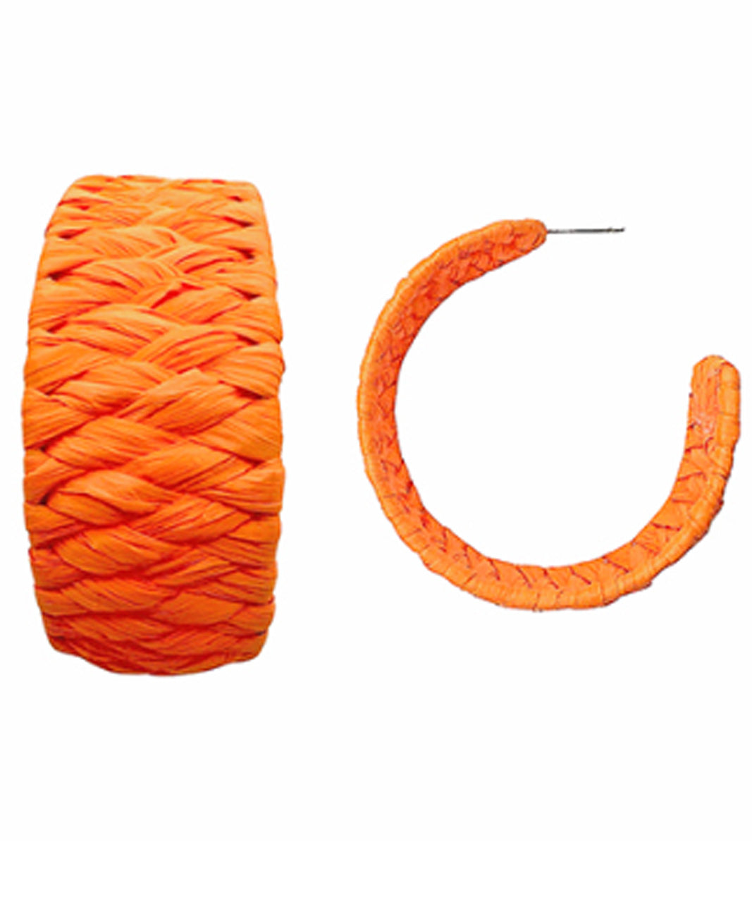 Barry Wrapped Raffia Gradual Hoops – fab'rik