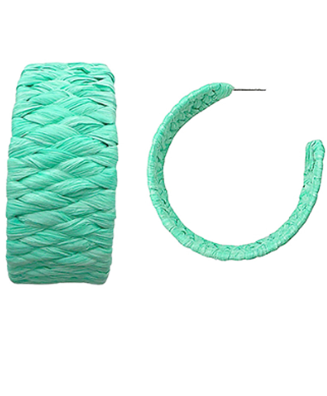 Barry Wrapped Raffia Gradual Hoops – fab'rik